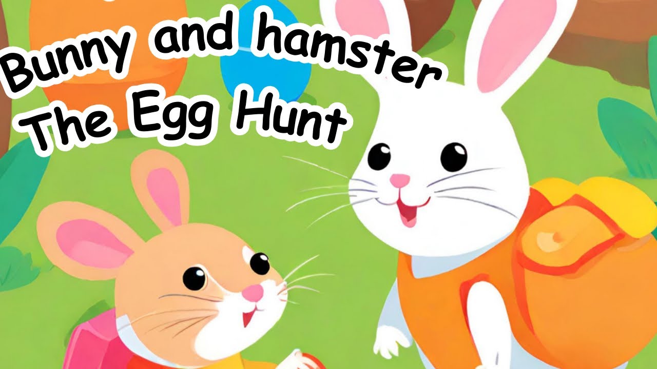 💫Bunny and hamster:The Egg Hunt/ Easter Books for kids/ kids books read ...