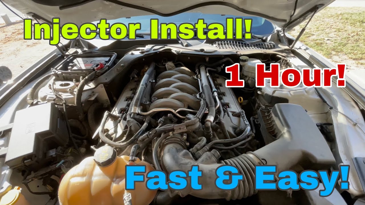 2011-2017 Ford Mustang GT Injector Install (LU47) Ford Performance 47lb ...