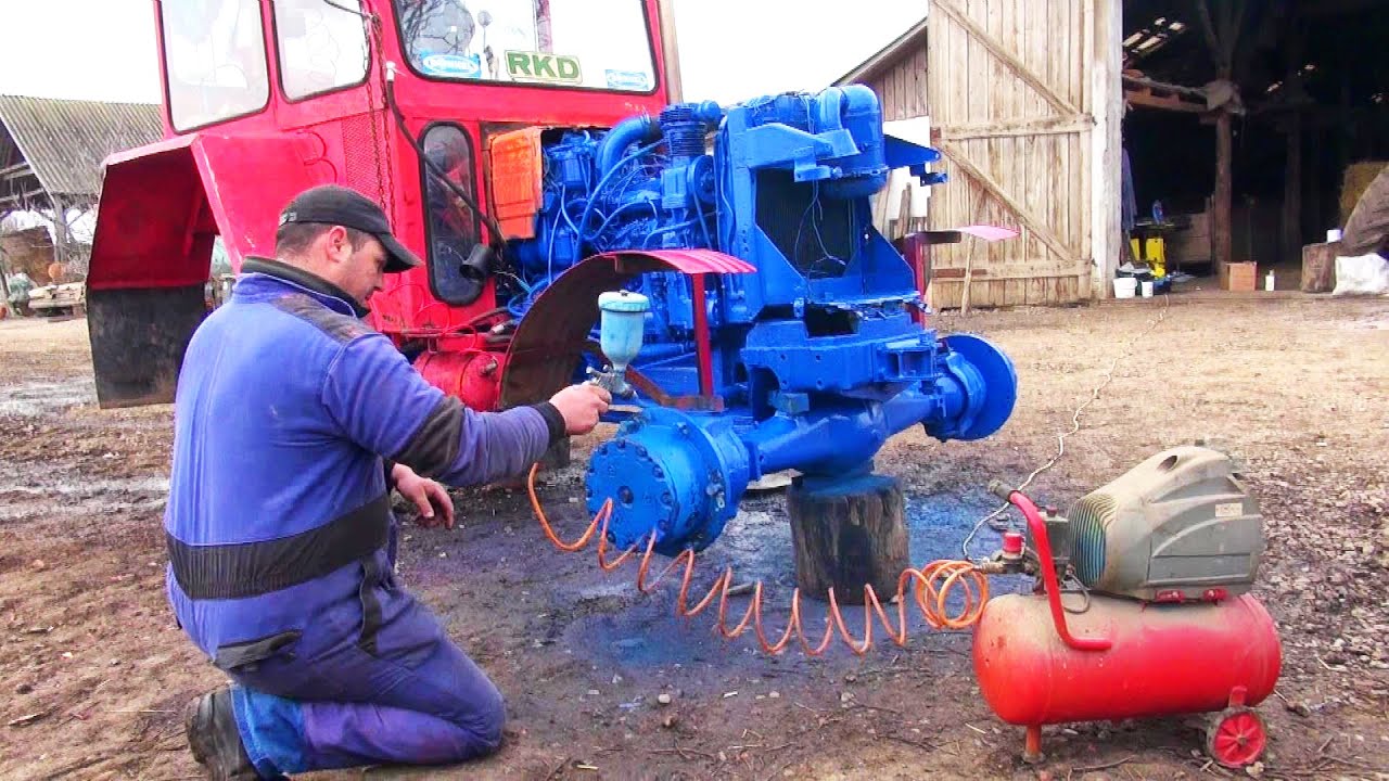 Tractor UTB 643 dtc receives new colors-Culori noi pentru un 4x4 - YouTube