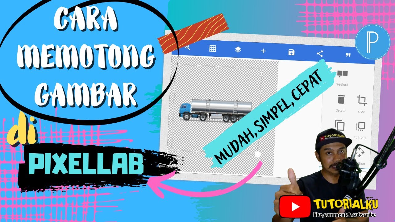 Cara Memotong Gambar di Pixellab | Tutorial - YouTube