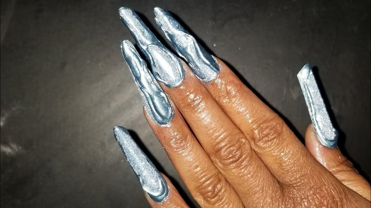 Some Space-y Crater Nail Thingies - YouTube
