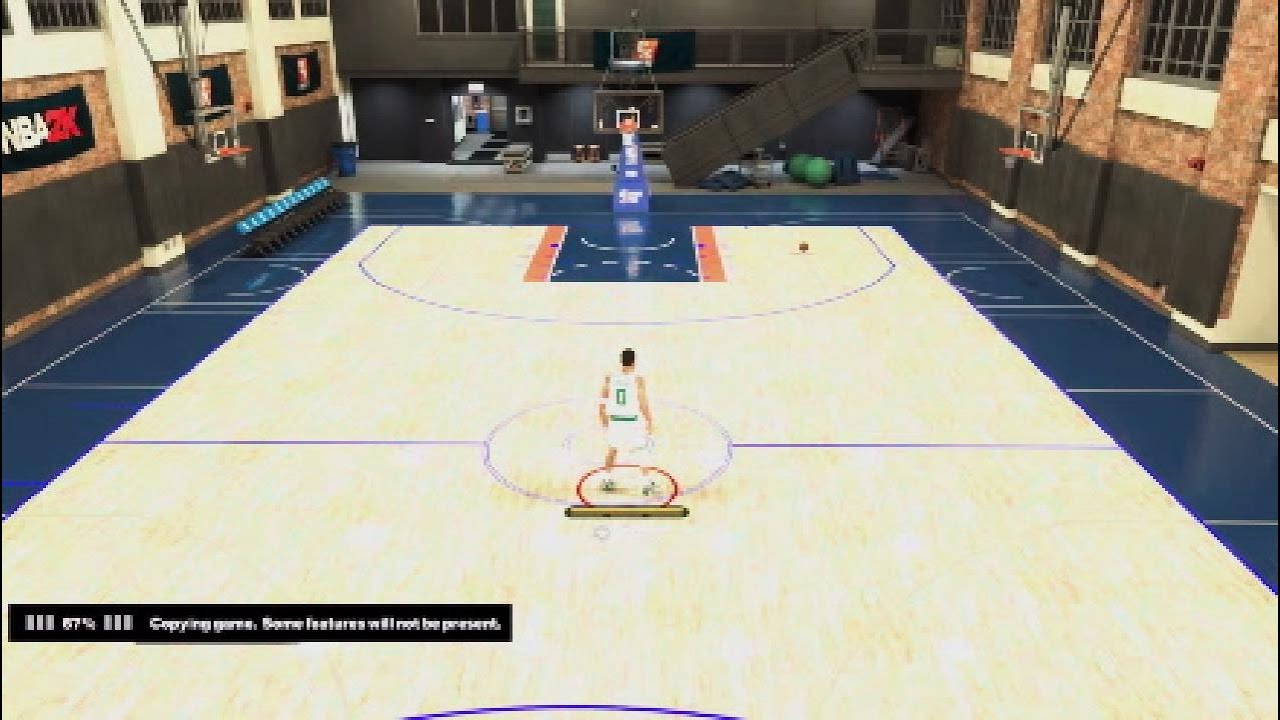 Insane "first try" mid-court shot - YouTube