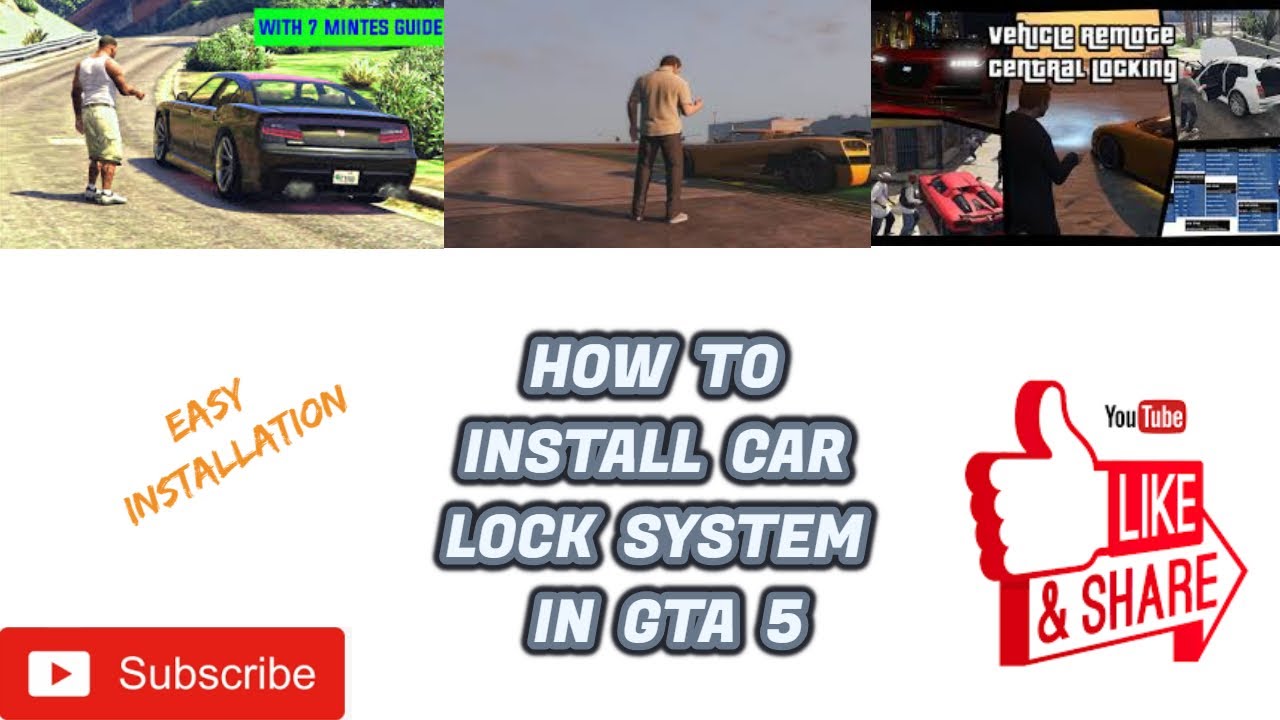 How to Install Car Lock System 2020 GTA 5 MODS - YouTube
