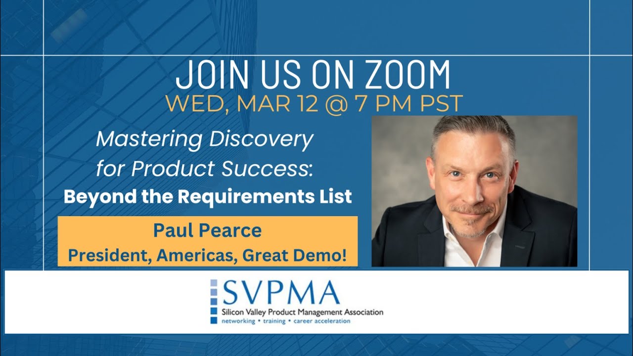 Paul Pearce: Mastering Discovery for Product Success: Beyond the ...