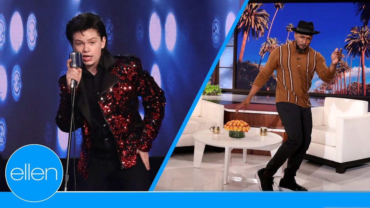 Elvis Tribute Artist Teaches tWitch Iconic Moves - YouTube