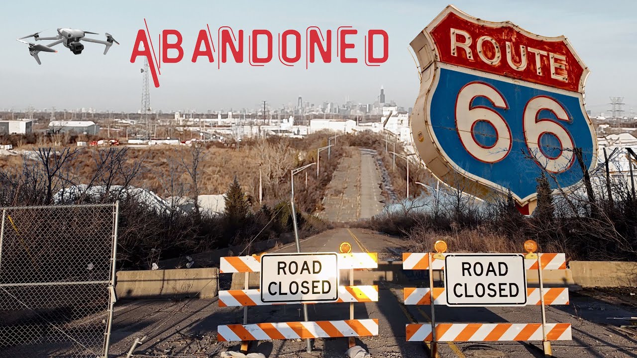 Abandoned Route 66 in McCook, IL – Destroyed by Quarry Blasts! (Aerial ...