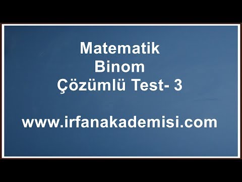 Matematik, Binom Soru Çözümleri Test  3