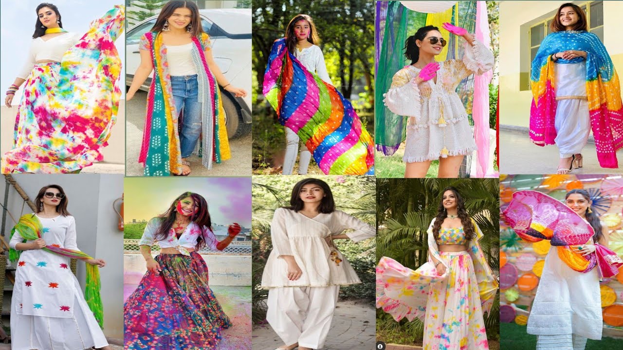 Holi Dress Ideas / Holi Outfits / What To Wear On Holi - YouTube