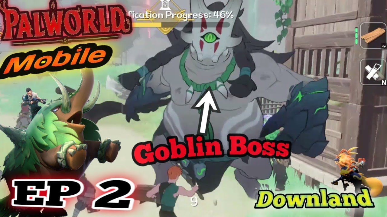 The Epic Goblin Boss Fight| Downlands Mobile ep 2|Palworld Mobile ...