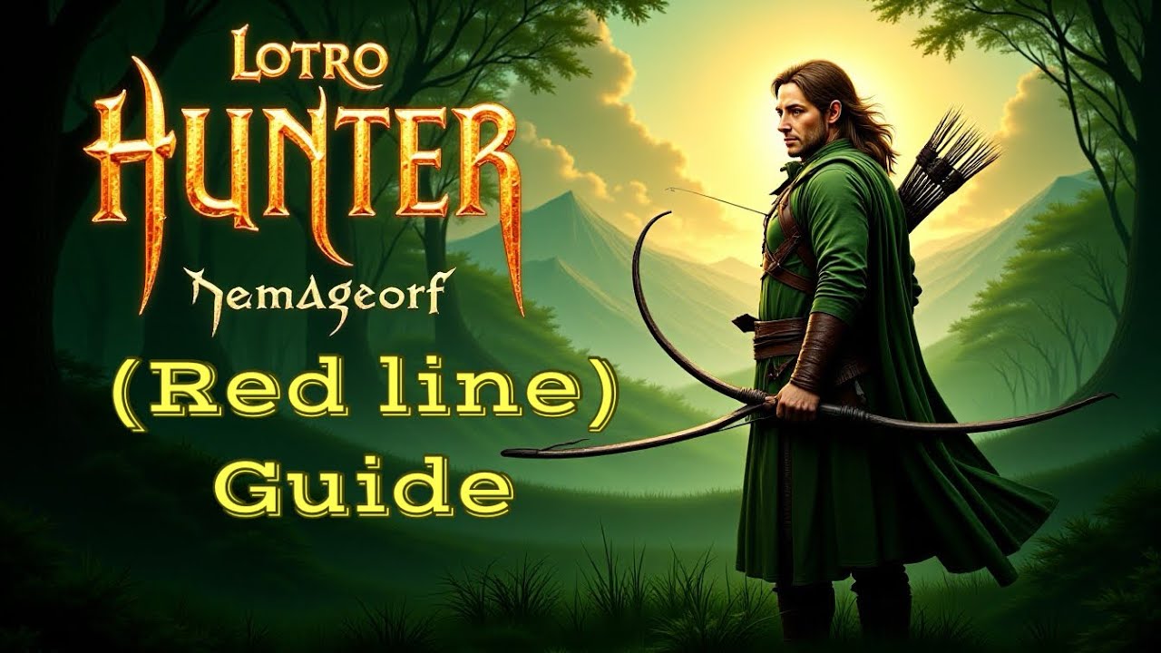 LOTRO: HUNTER (red line) LI's, Traits, Combat and Rotations. *time ...