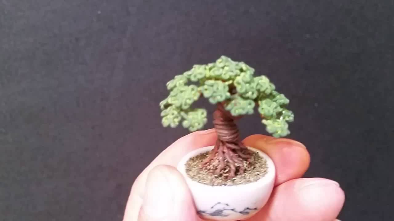 #146 Twisted Trunk Wire Tree Sculpture - YouTube