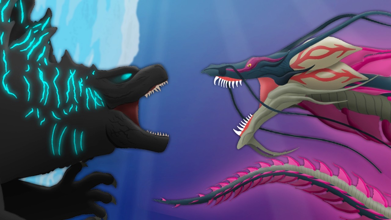 Godzilla vs Tiamat | Godzilla x Kong (Part 3) - YouTube