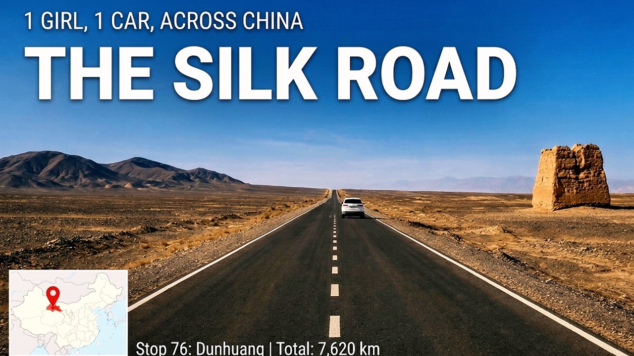 From City to Gobi: Ancient Silk Road Drive | Dunhuang to Yumen Pass (4K ...