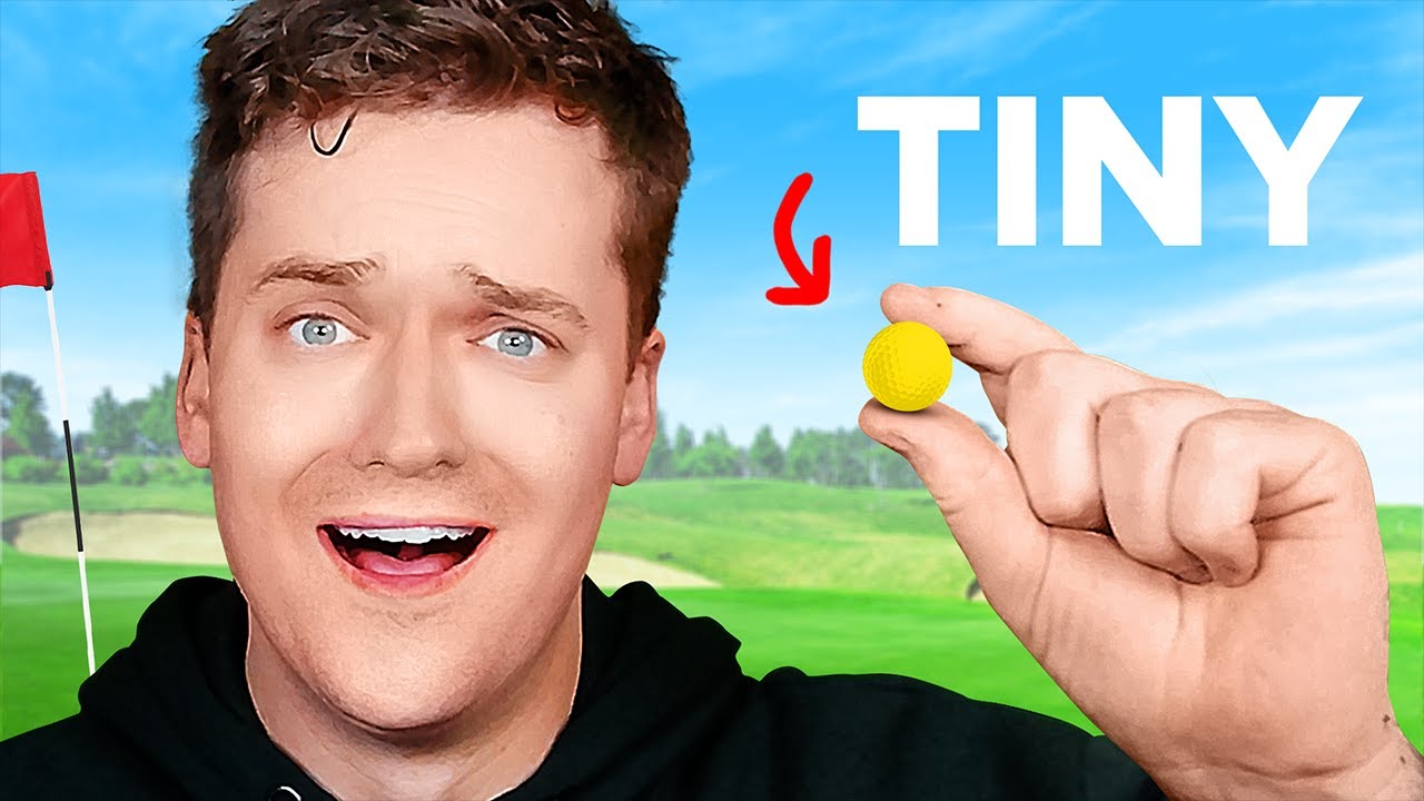 ⁠We Used The SMALLEST Golf Balls In The WORLD! - YouTube