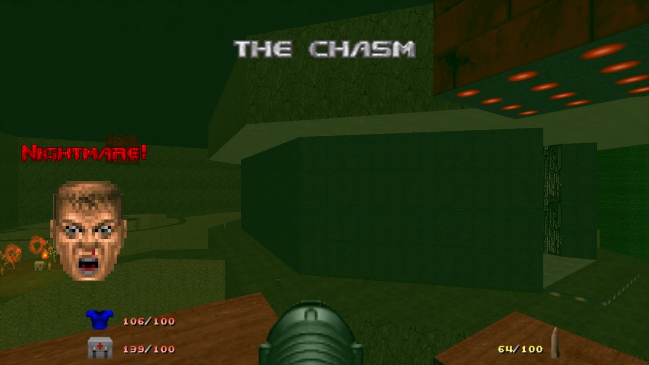 Doom 2 Nightmare Walkthrough | Level 24: The Chasm - YouTube