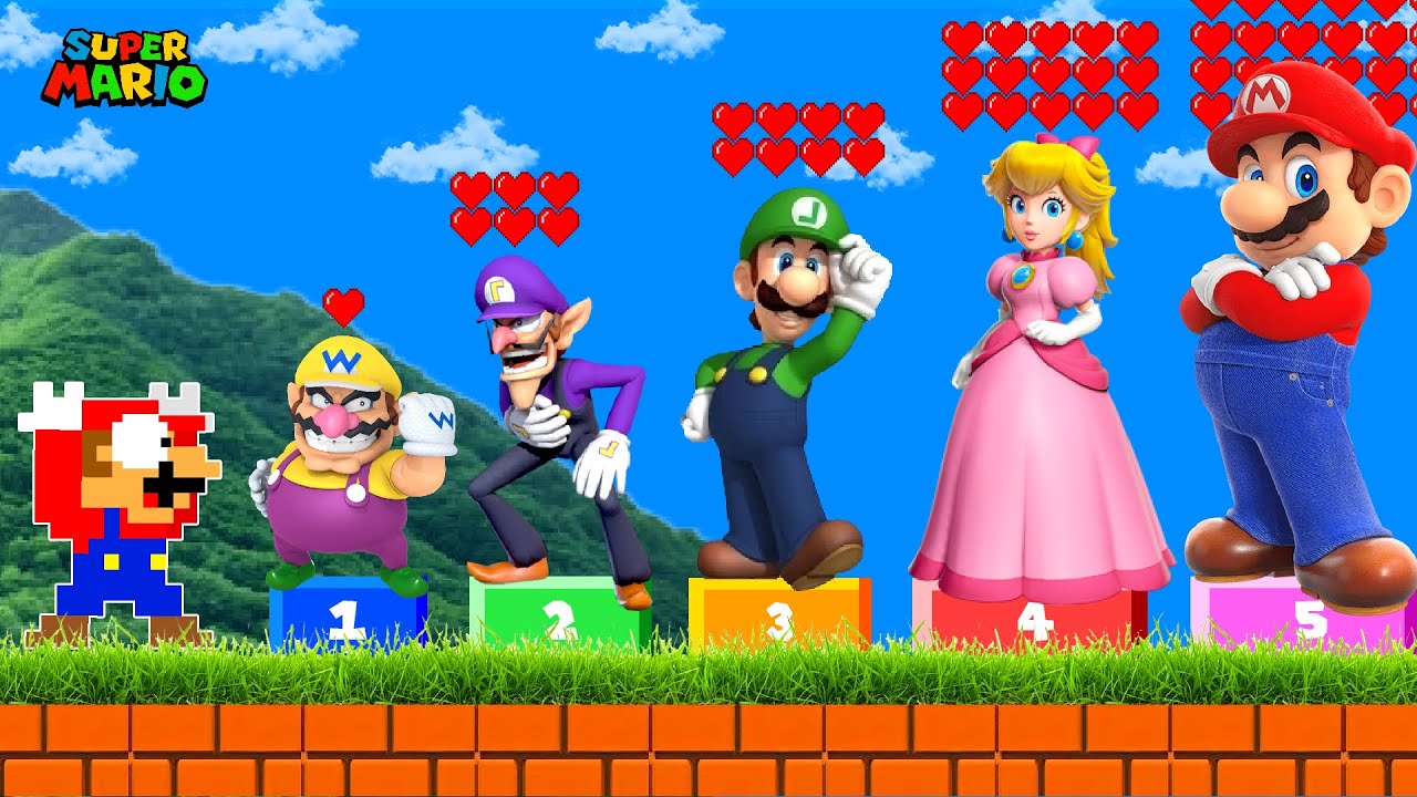 When Mario tried to beat All Mario Characters in Super Mario Bros., but ...