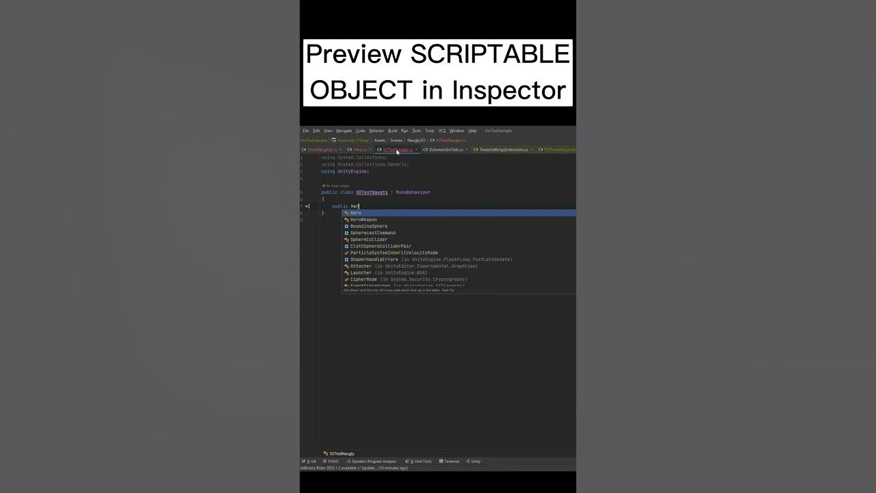 Preview Scriptable Object in Inspector in Unity - YouTube