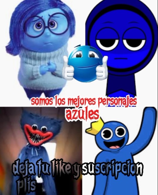 los mejores personajes azules - YouTube