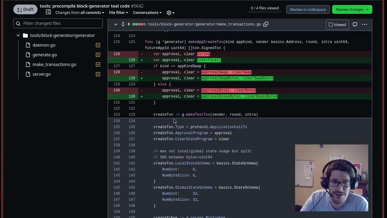 Algorand Code Review: precompile block-generator teal code - YouTube