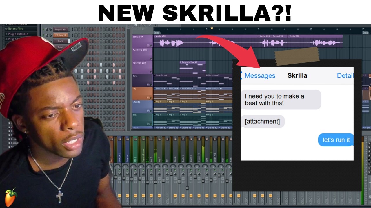 Skrilla Sent Me This Loop To Put Drums On! | How To Make Philly Drill ...