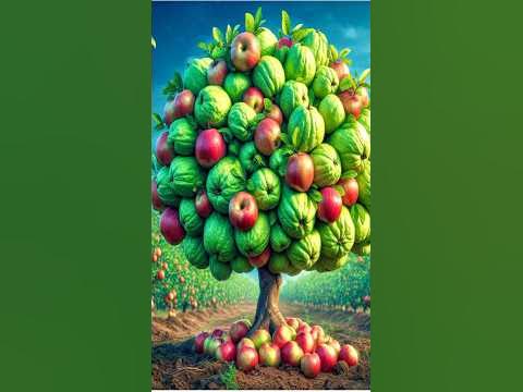 Great Skill…How I growing apple with guava and egg !To get lots of ...