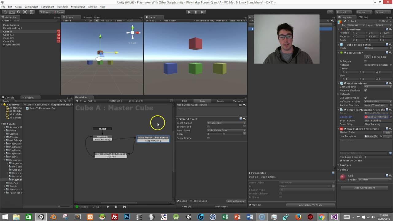 Playmaker with Other Scripts - YouTube