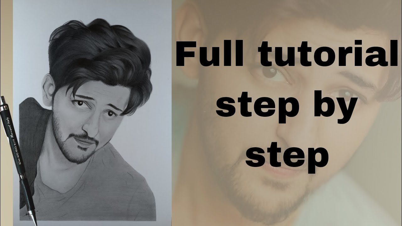 How to draw Darshan Raval | Darshan Raval drawing tutorial | - YouTube