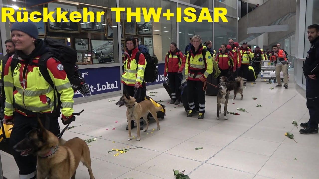 Rückkehr SEEBA THW + I.S.A.R.-Germany + BRH aus Türkei nach ...
