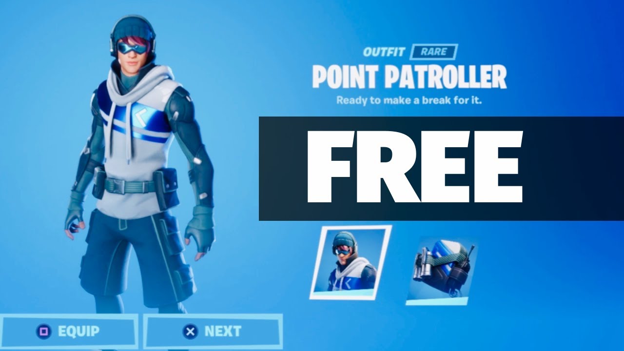 Fortnite: Point Patroller Outfit & Recon Strike Back Bling FREE ...