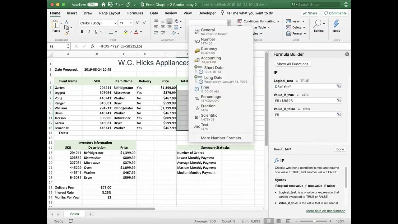 Excel Grader 2 IF PMT - YouTube