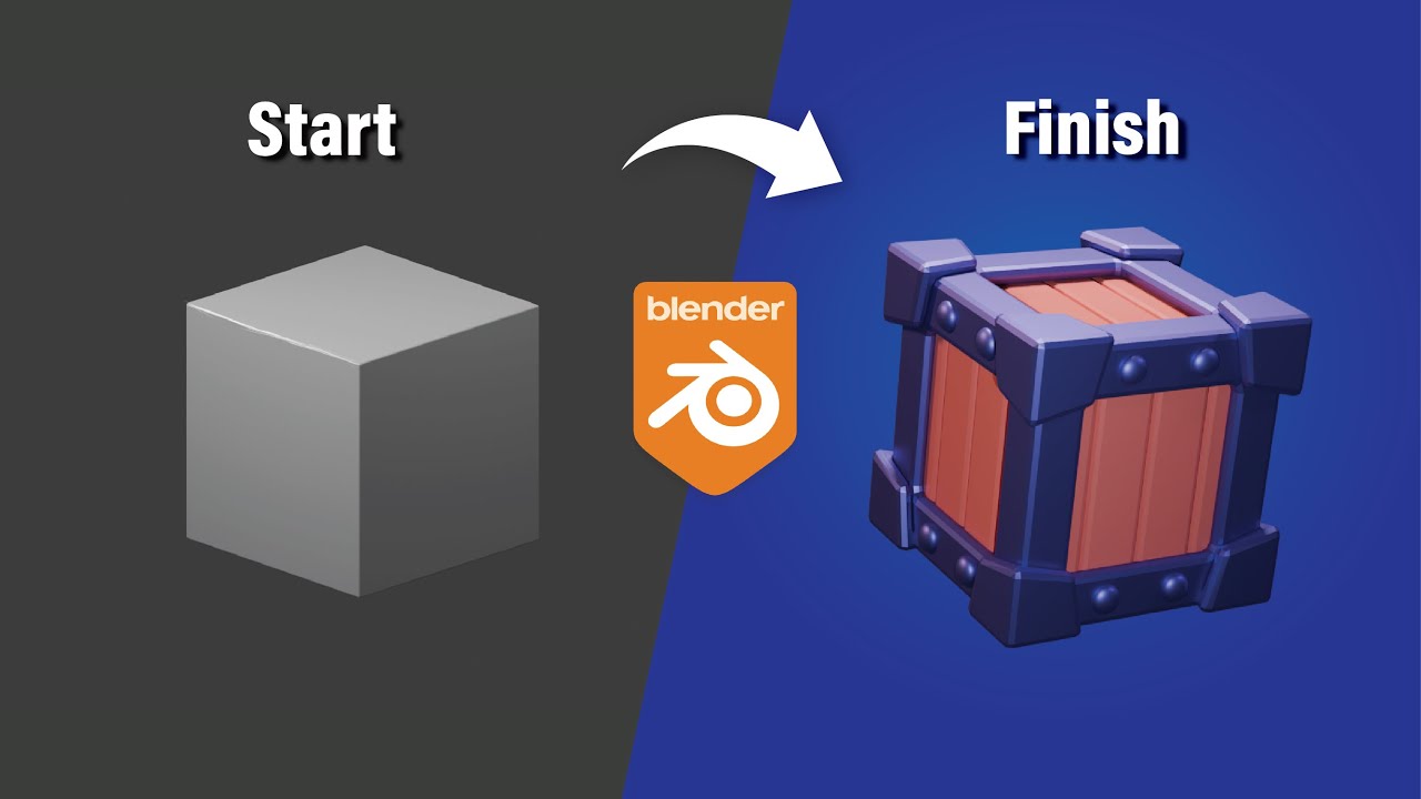 How I made Stylized Crate In Blender 4.1 [Tutorial] | BEY 3D - YouTube