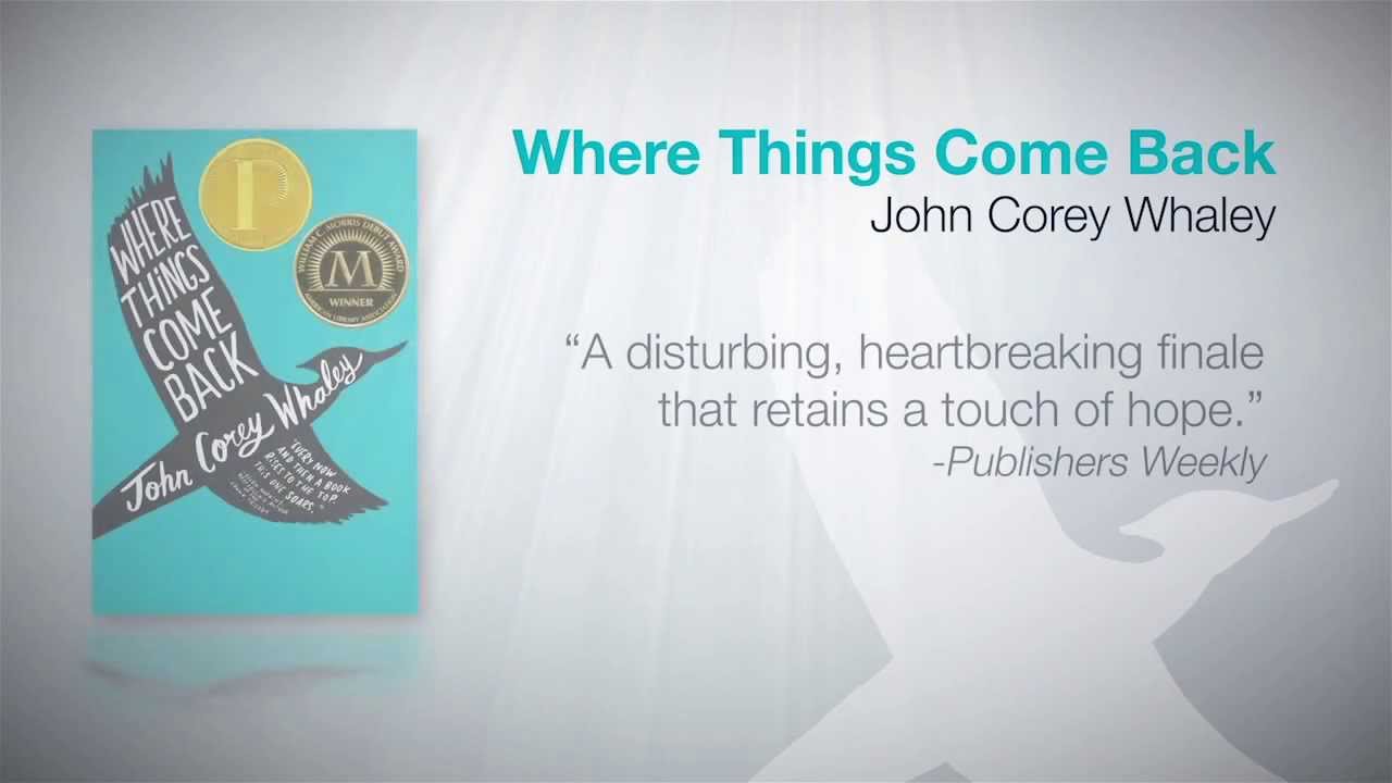 Where Things Come Back Book Trailer - YouTube