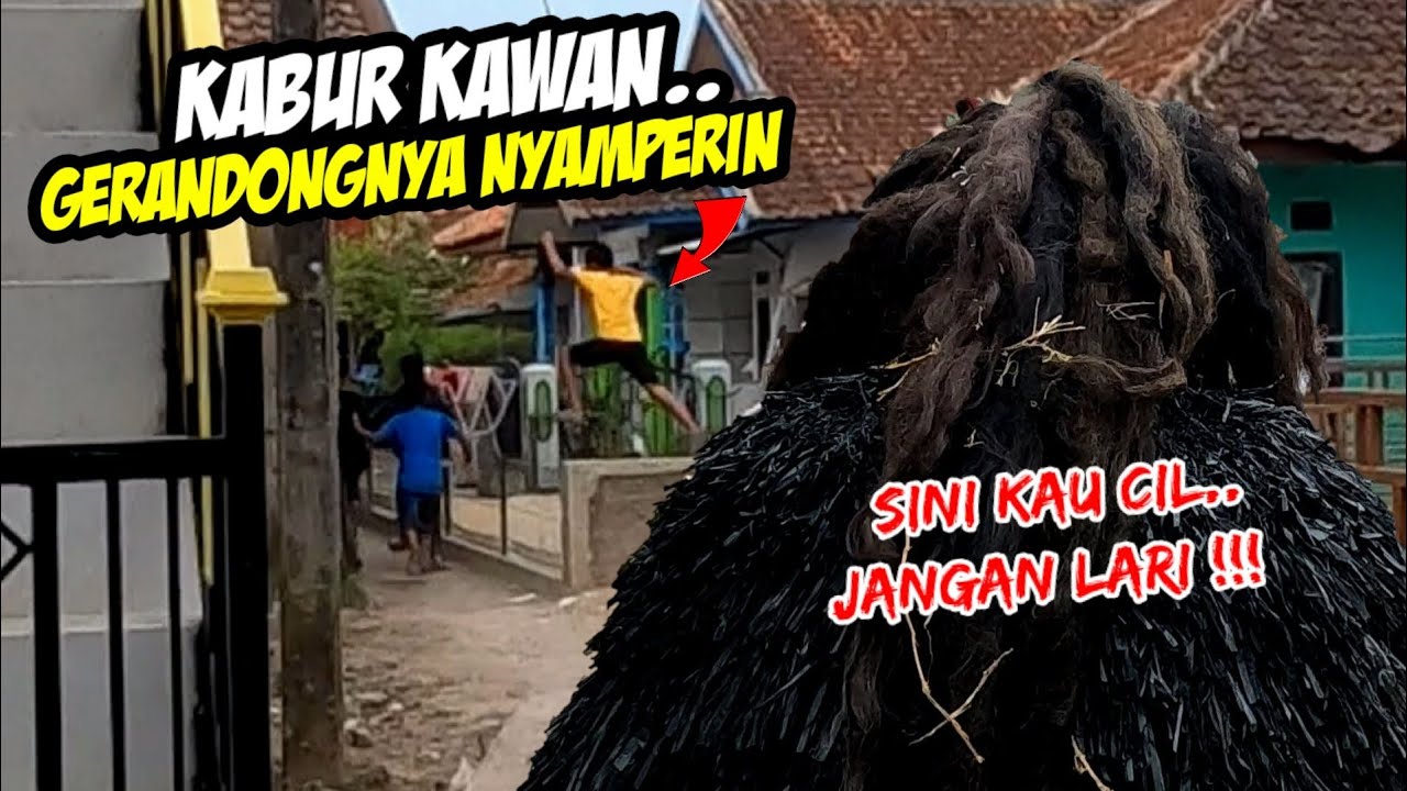 GERANDONG ACONG SI MUKA MERAH NGAMUK KELILING RUMAH WARGA ️ ️KUDA ...