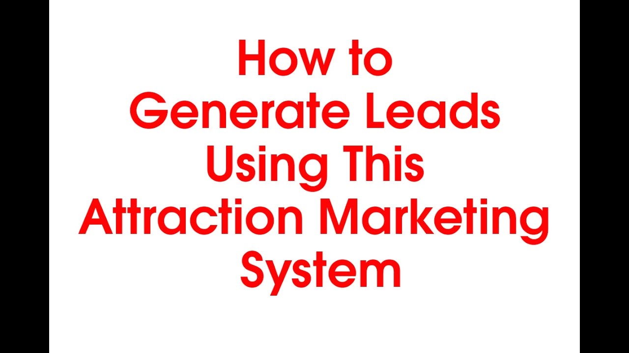 My Lead System Pro Review - How to Generate Leads Using Attraction ...