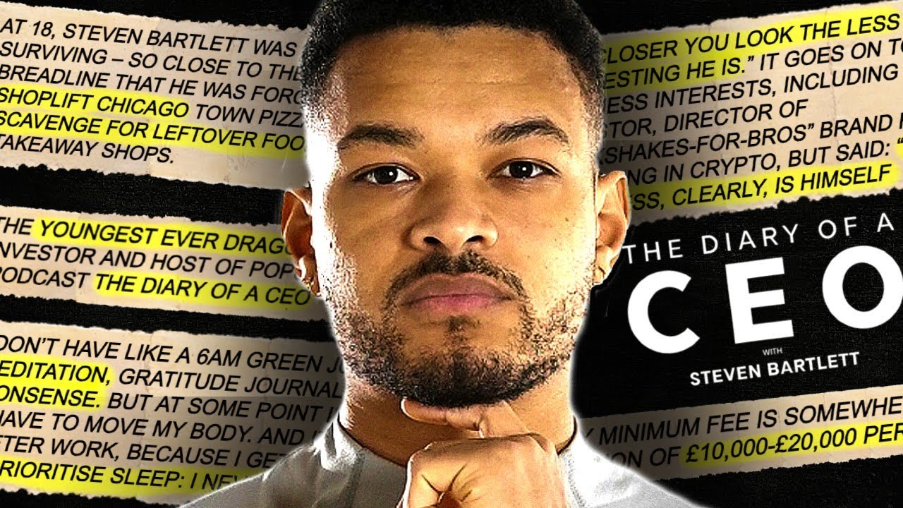 The Hidden Rise Of Diary Of A CEO Host Steven Bartlett *Where It All Started* - YouTube