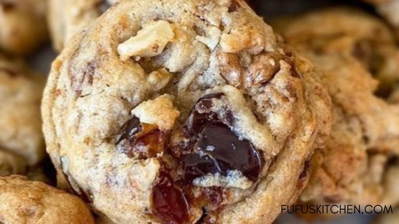 Fufu's Kitchen Quick and Easy Date Walnut Cookie Recipe - YouTube