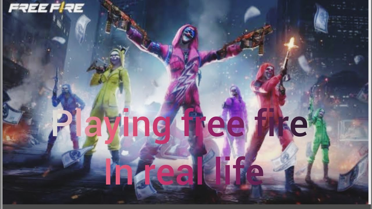 Playing free fire in real life / real life free fire expirience - YouTube