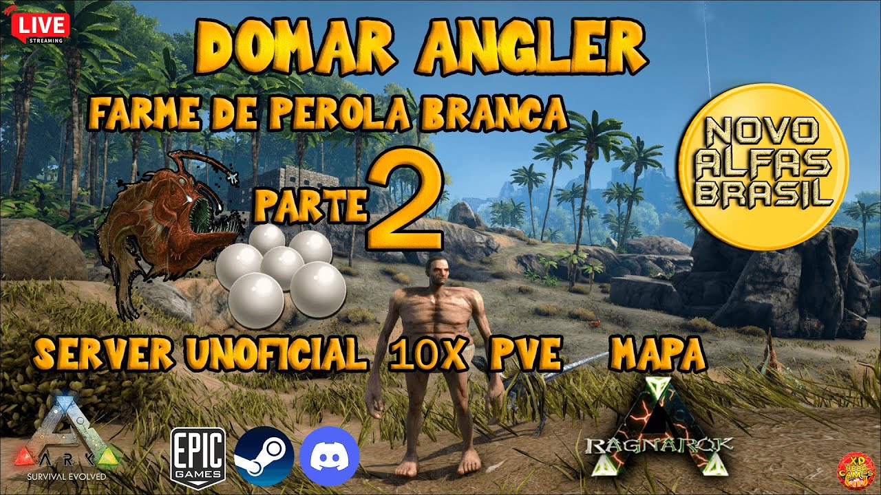 ARK: SURVIVAL EVOLVED - HOJE EU PEGO PEIXE PESCADOR - SERVER NOVO ALFAS ...