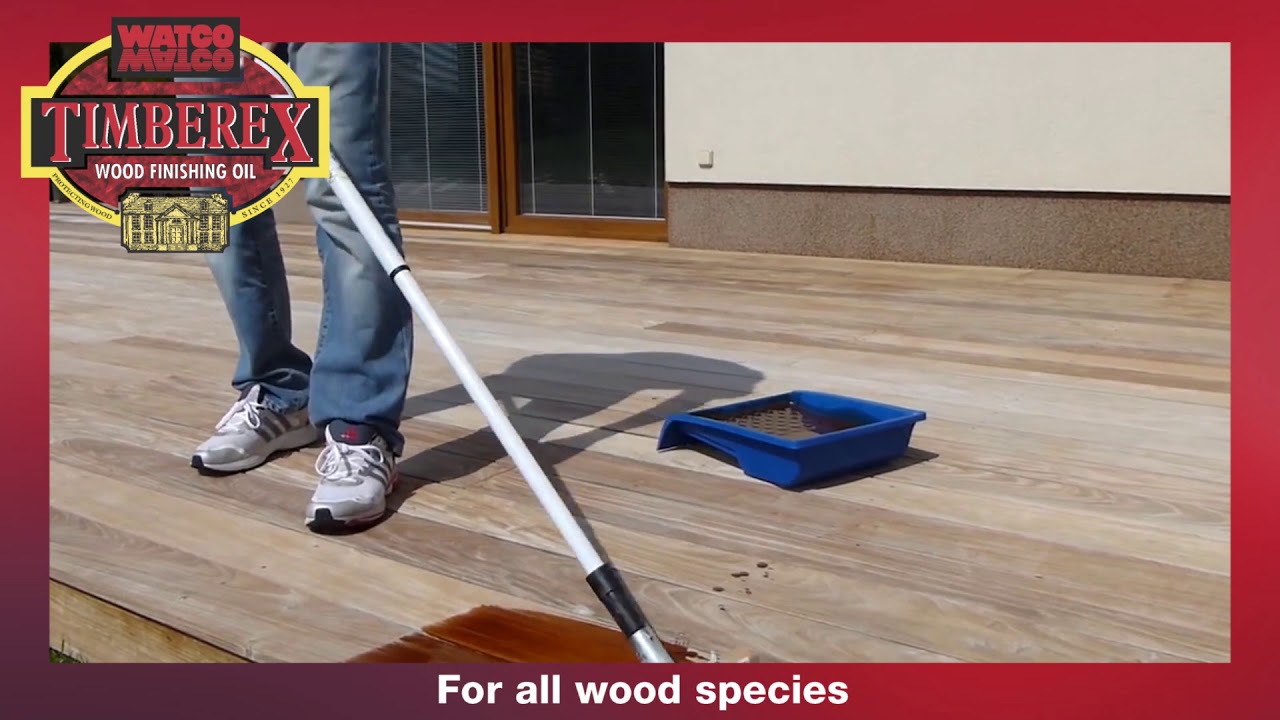 Timberex Timberguard Wood Finishing Oil - YouTube