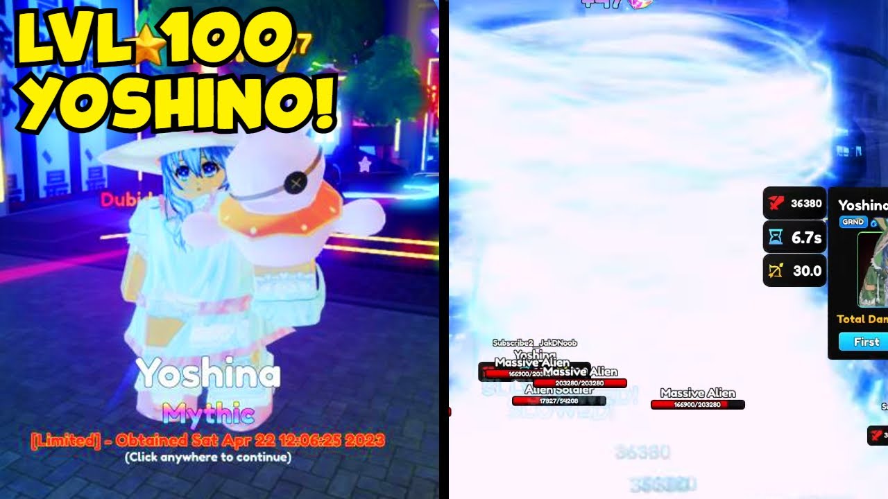 LVL 100 YOSHINO ANIME ADVENTURE! - YouTube