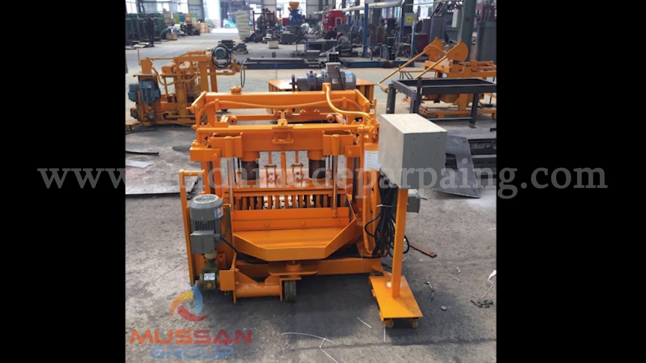 Pondeuse a Parpaing Automatique prix - machinedeparpaing.com - YouTube