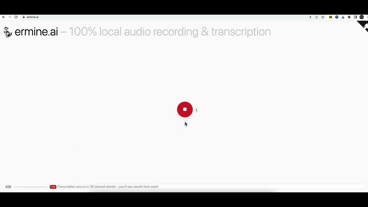 Ermine.ai - Record and Transcribe speech - YouTube