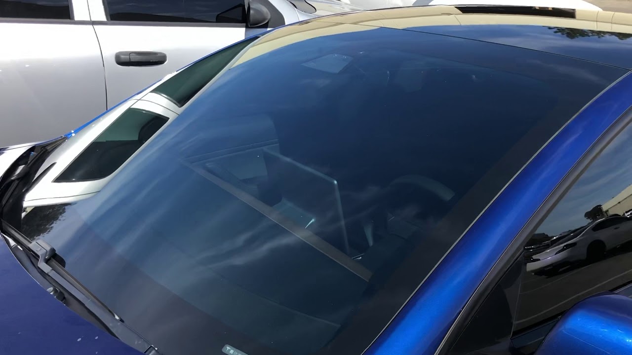 Horrible 2 Piece Rear Windshield Window Tint Install on Tesla Model 3 ...