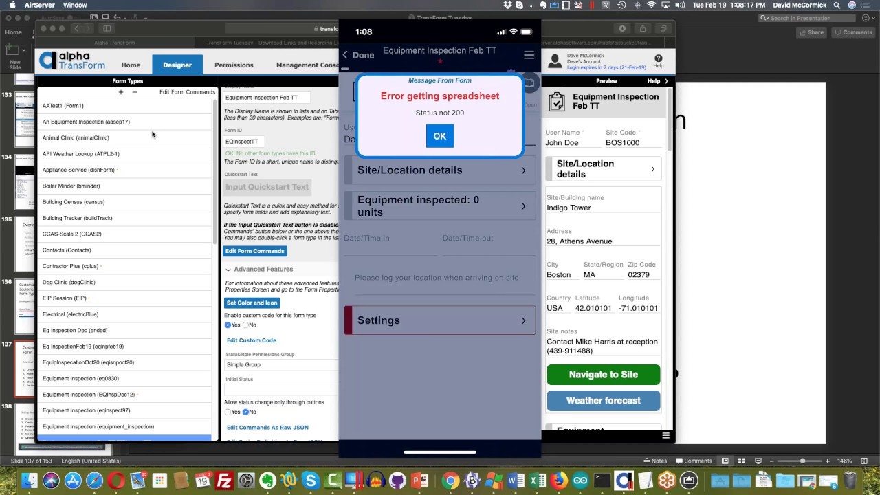 TransForm Tuesdays 19 Feb 2019 - YouTube