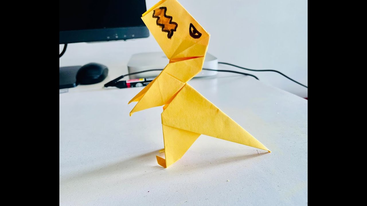 DIY T. Rex Paper Craft: Step-by-Step Guide || How to Fold a ...