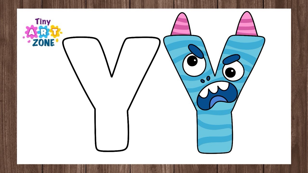 Drawing Alphabet Letter Y Easy for Kids | Alphabet Drawing | Tiny Art ...