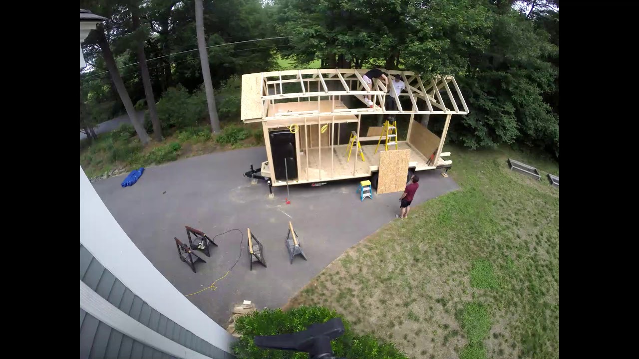 Tiny House Construction Time Lapse - YouTube