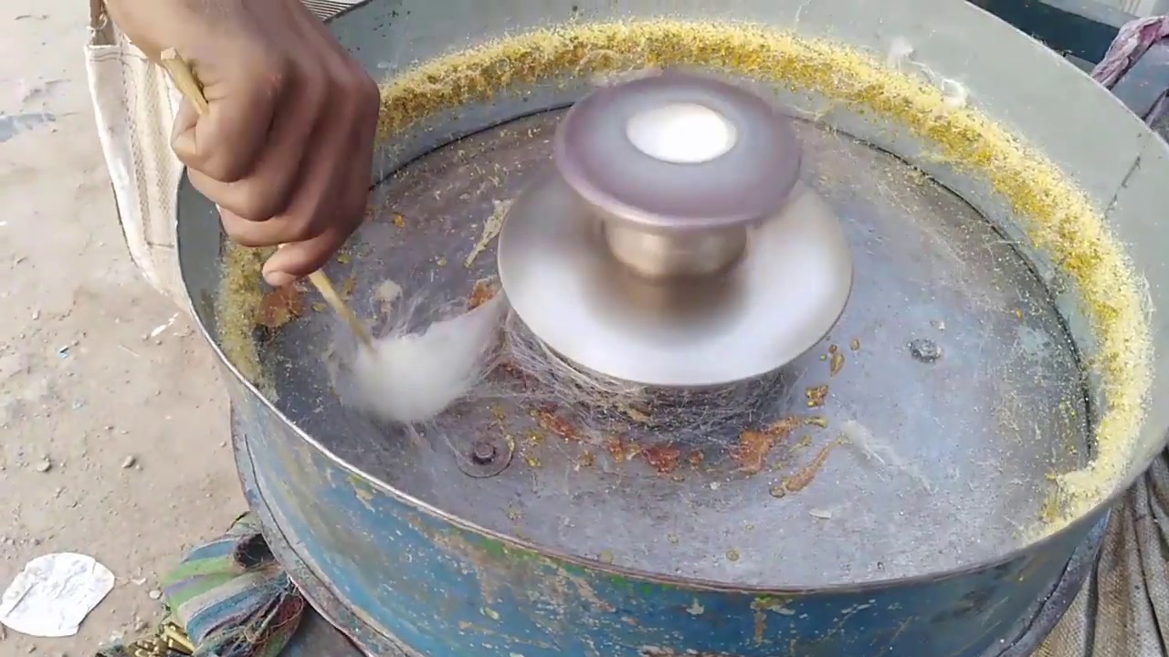 How to make Hawai Mithai হাওয়াই মিঠাই তৈরি - YouTube