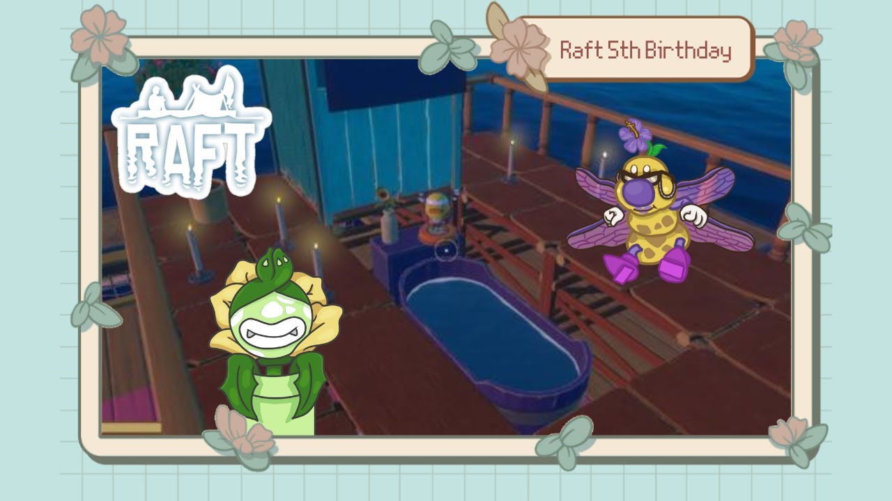 Raft with Mom: Fifth Birthday Full Build - YouTube