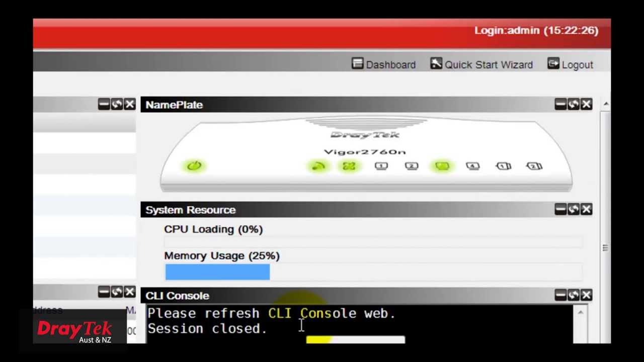 Draytek Vigor2760 series VDSL2/ADSL2+ Security Router - YouTube